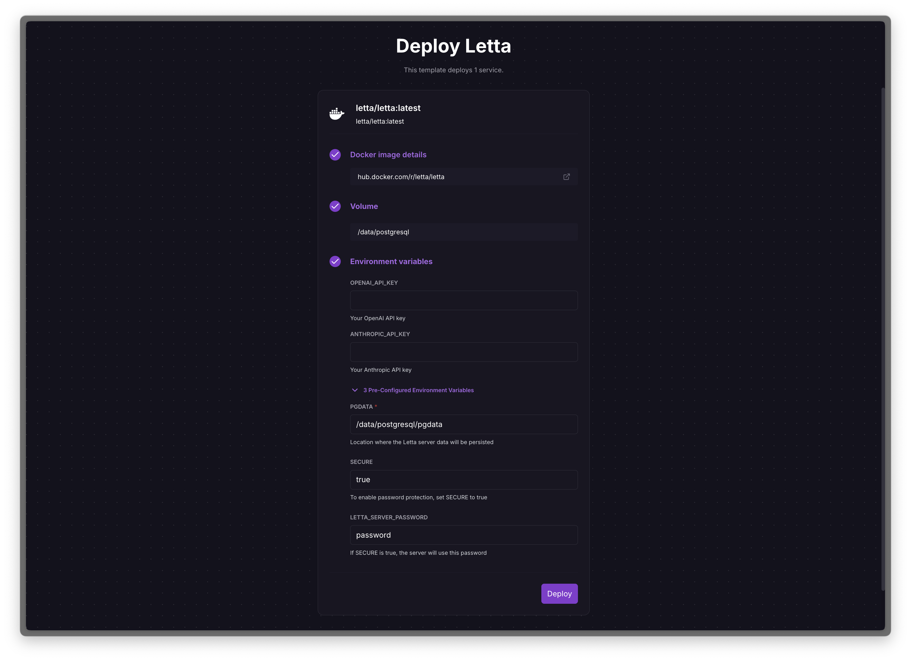 Deploy Letta Server on Railway | Letta